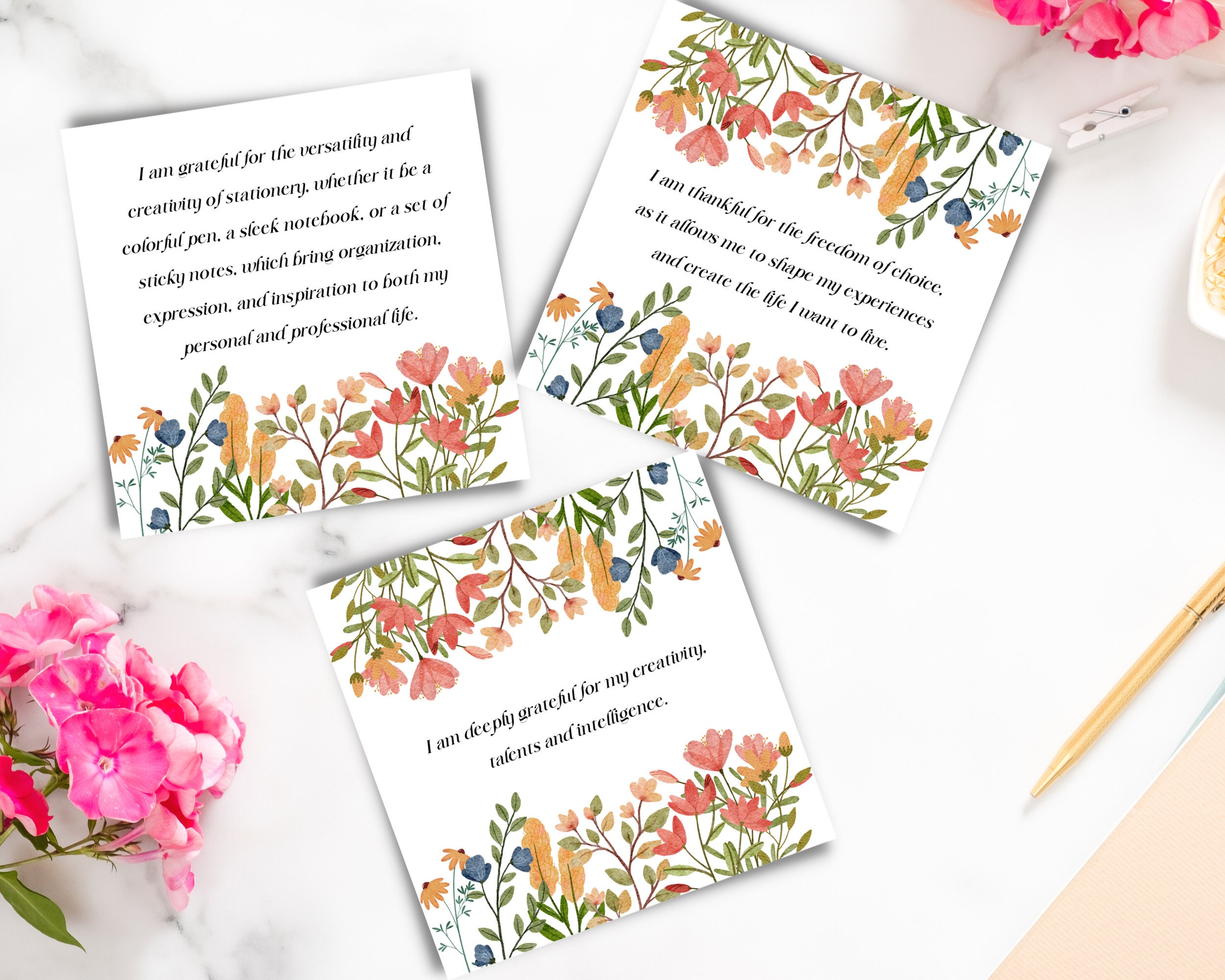 Gratitude Affirmation Cards, Daily Affirmations, Affirmation Stickers ...