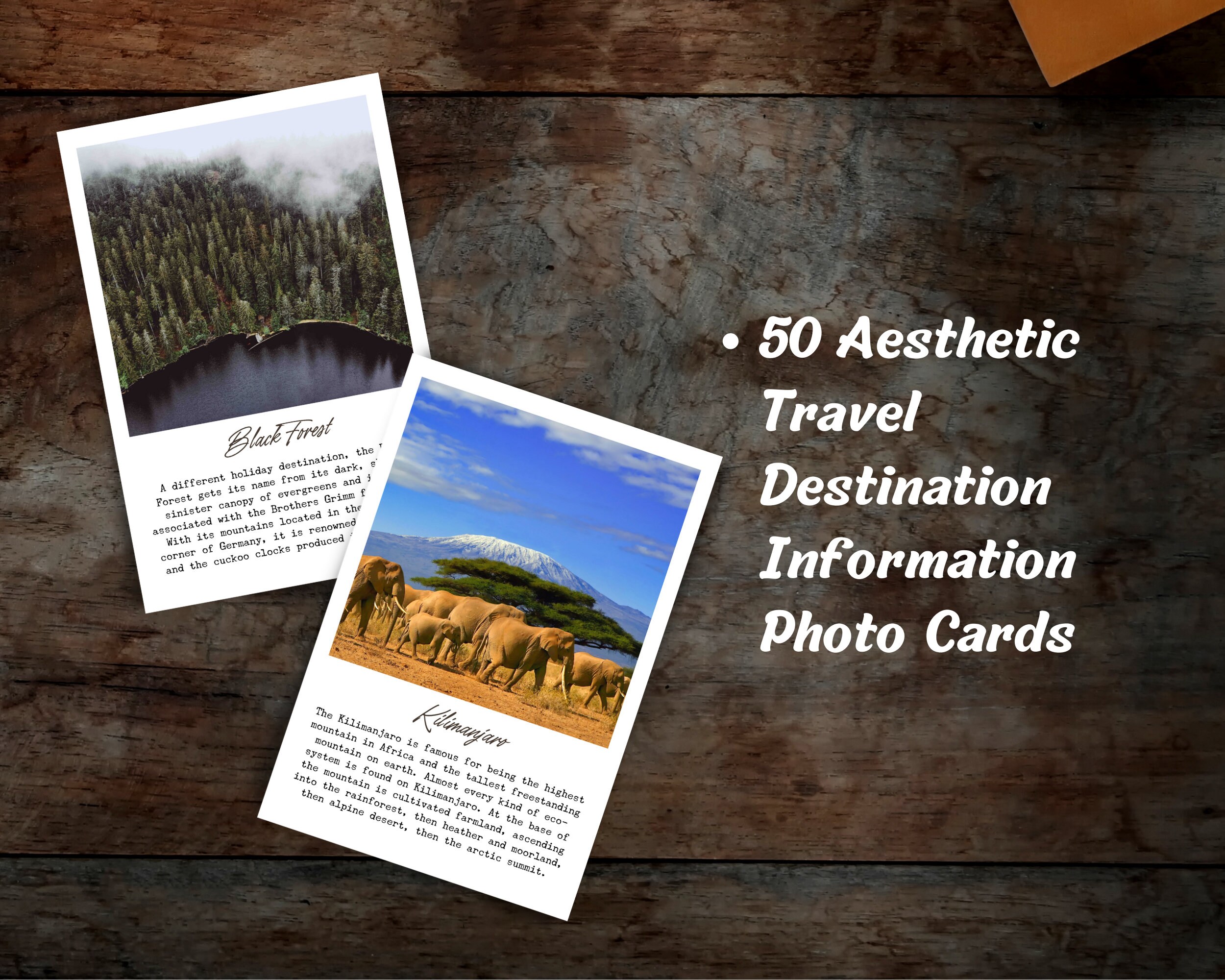 Travel Journal Cards, Travel Planner Cards, Travel Bucket List, Vision ...