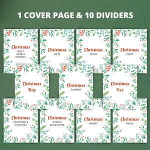 Christmas Planner Printable, Holiday Planner, US Letter, A4, A5 ...