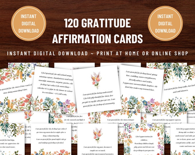 Gratitude Affirmation Cards, Daily Affirmations, Affirmation Stickers ...