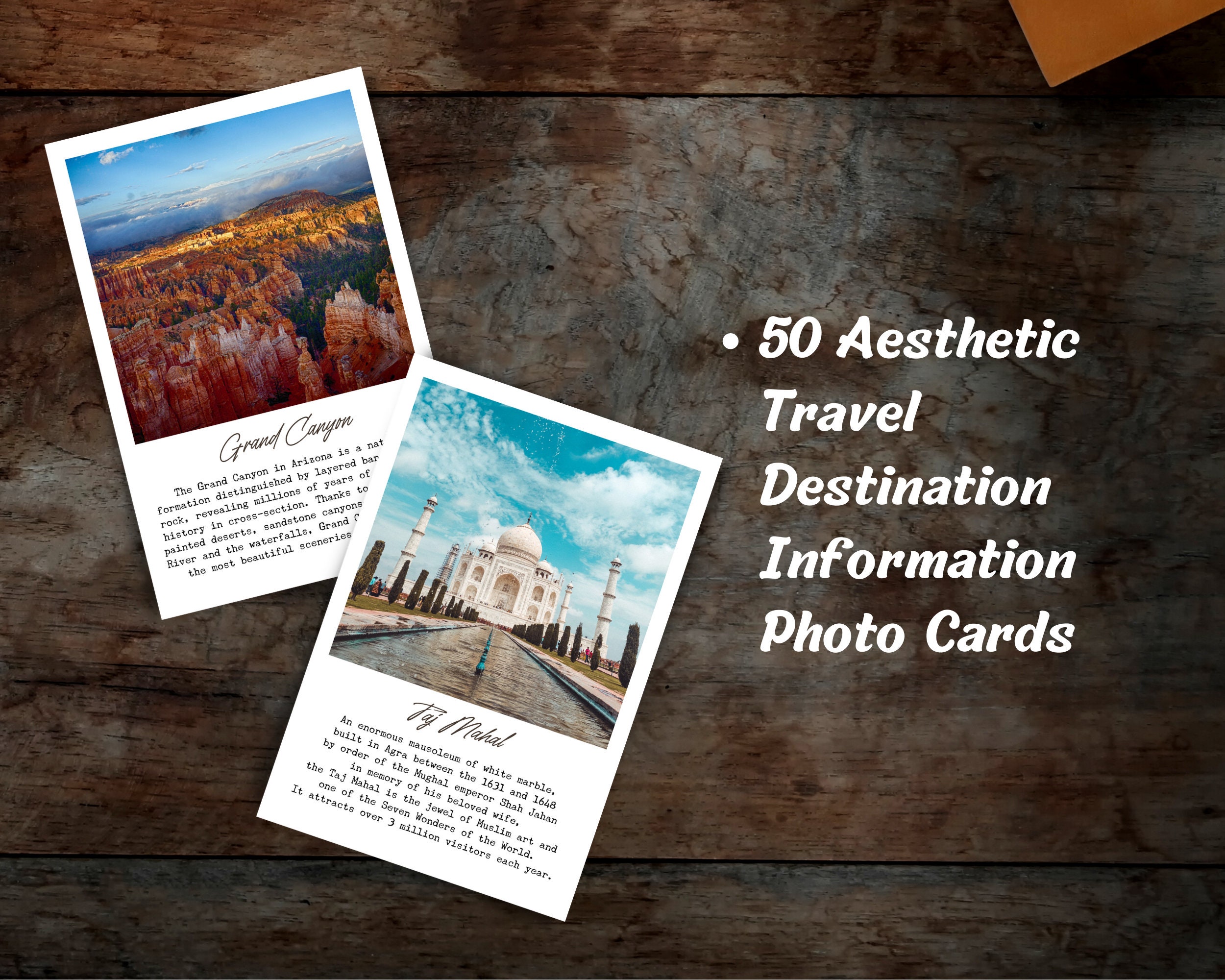 Travel Journal Cards, Travel Planner Cards, Travel Bucket List, Vision ...