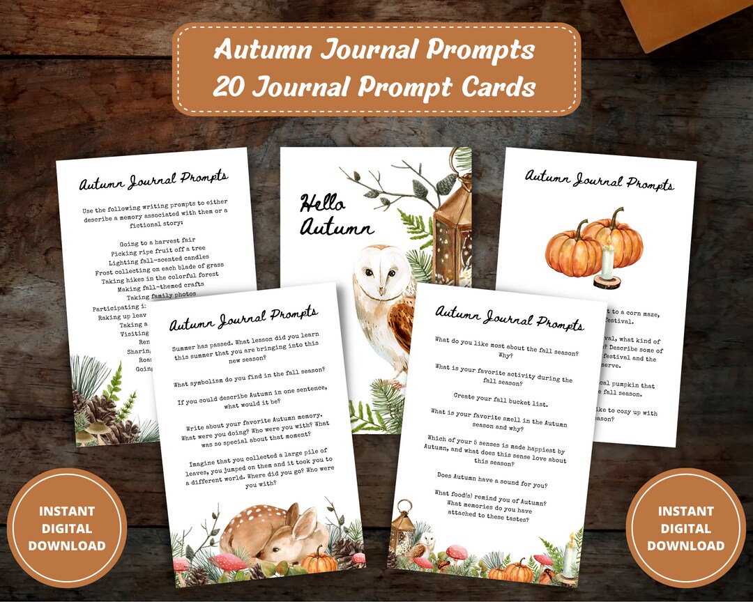 Autumn Journal Prompts, Fall Journal, Writing Prompts, Journal Prompt ...