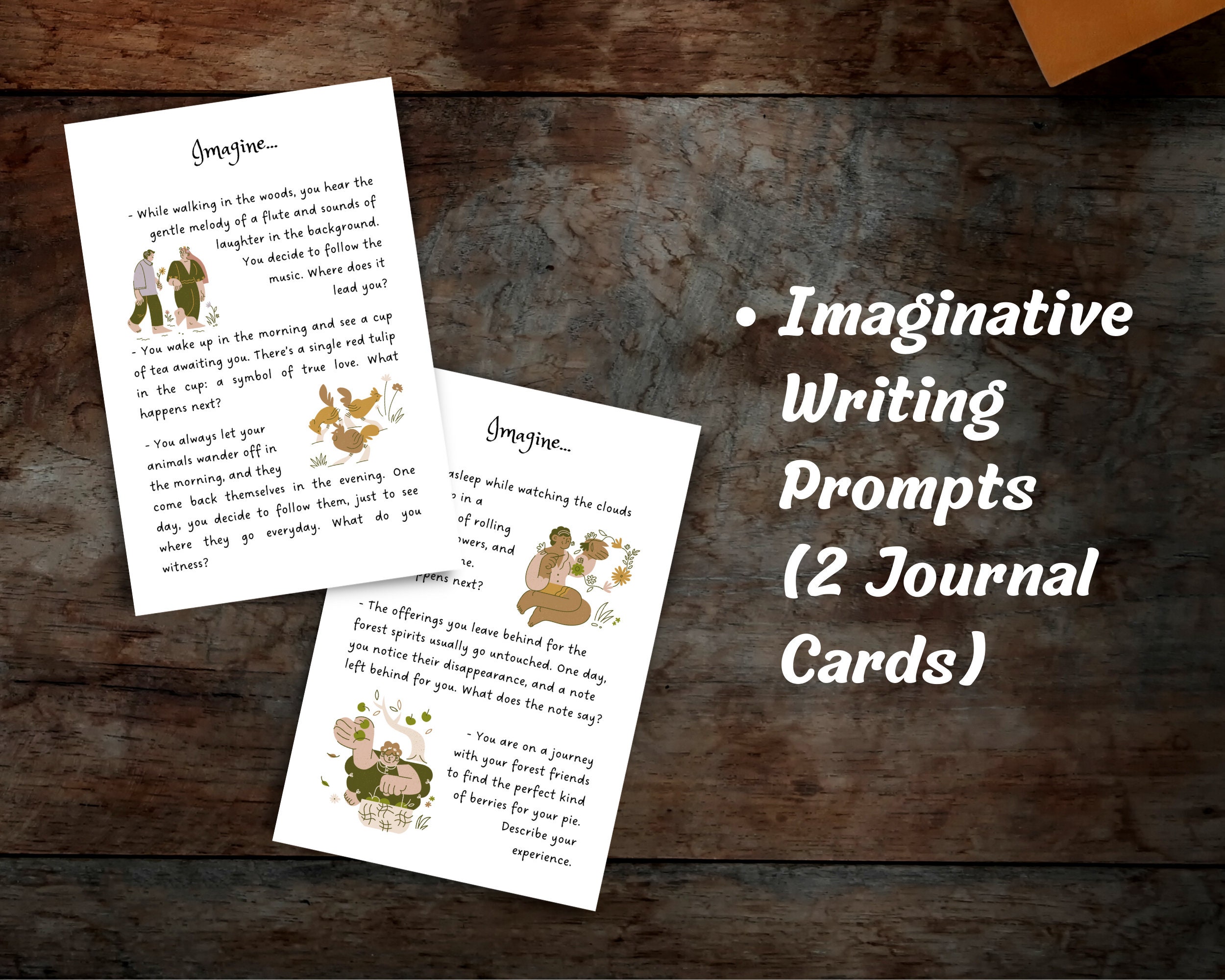 Cottagecore Journal Prompts Cottagecore Theme Journal Kit - Etsy