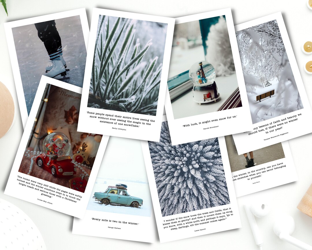 Winter Aesthetic Polaroids Vol 2, Winter Photography Polaroid Prints ...