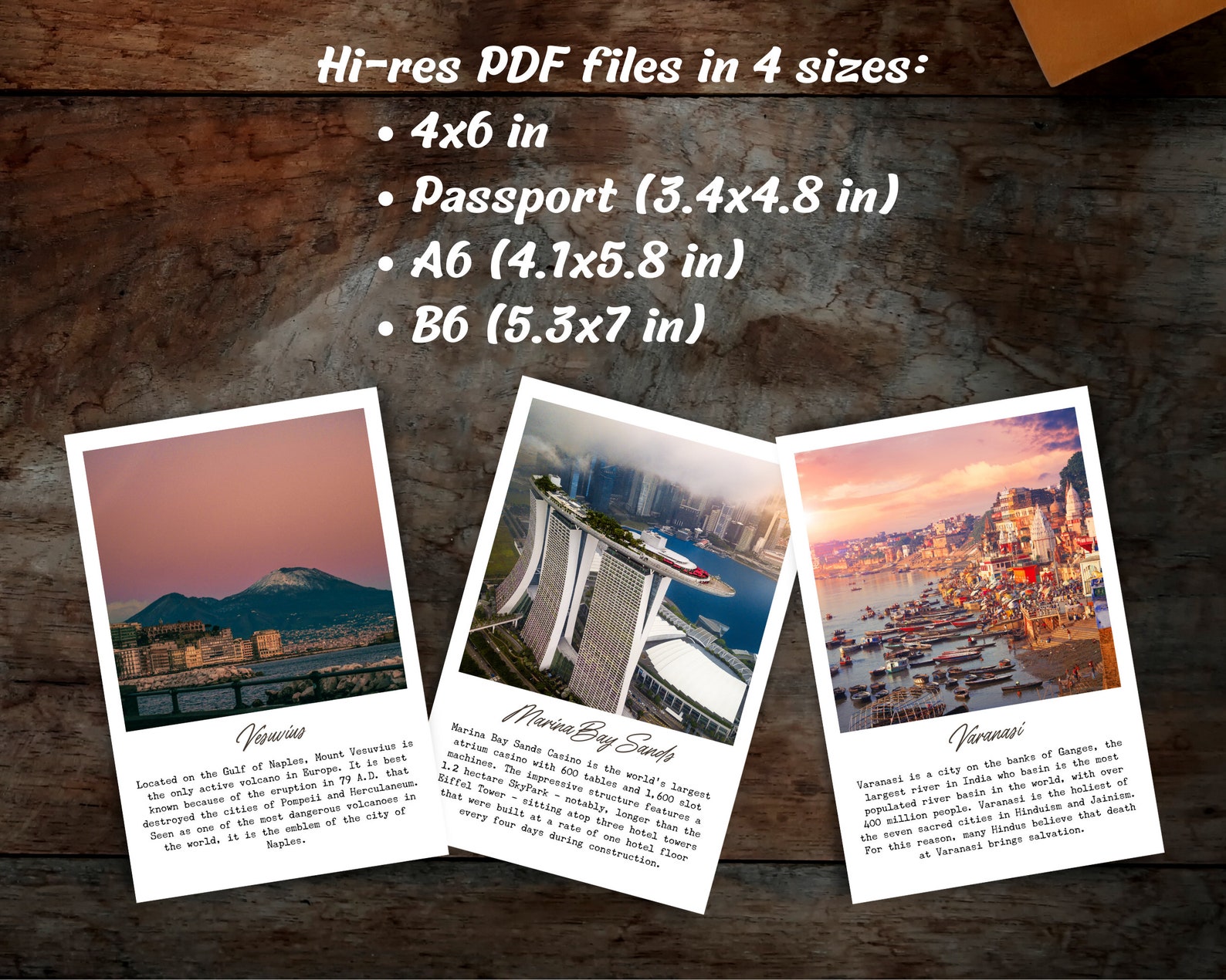 Travel Journal Cards, Travel Planner Cards, Travel Bucket List, Vision ...