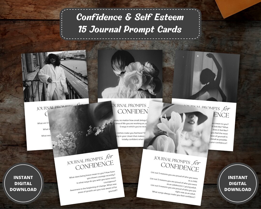 Journal Prompts for Confidence & Self Esteem, Journaling Prompts ...