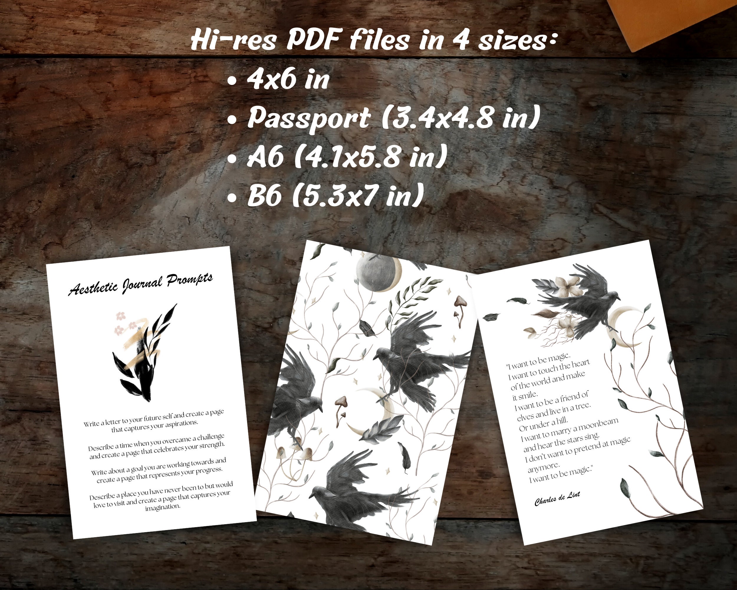 Aesthetic Journal Prompts, Journaling Prompts, Art Journal Kit ...