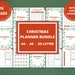 Christmas Planner Printable, Holiday Planner, US Letter, A4, A5 ...