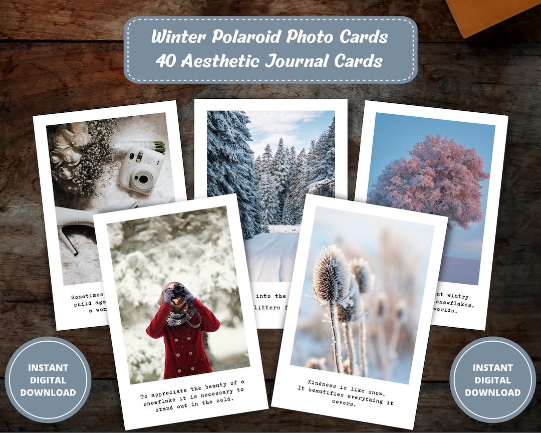 Winter Aesthetic Polaroids, Winter Photography Polaroid Prints, Winter ...