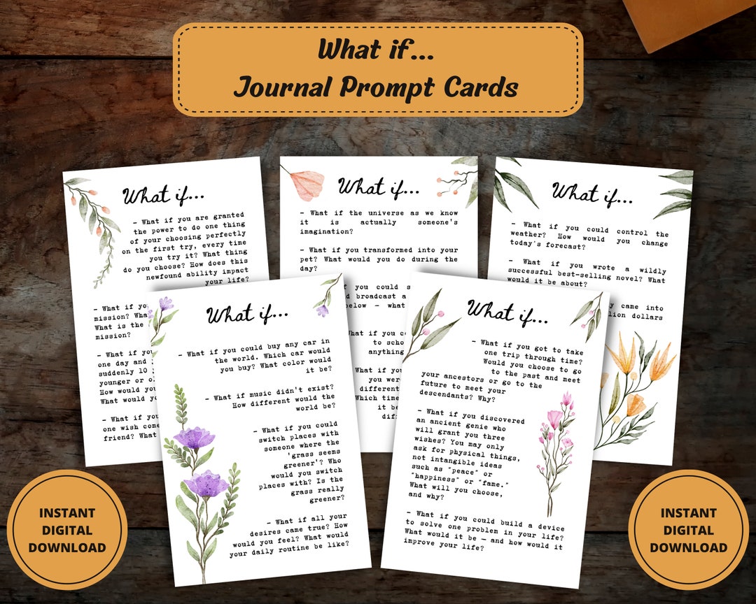 Journal Prompts, Journaling Prompts, Journal Prompt Cards, Journal ...