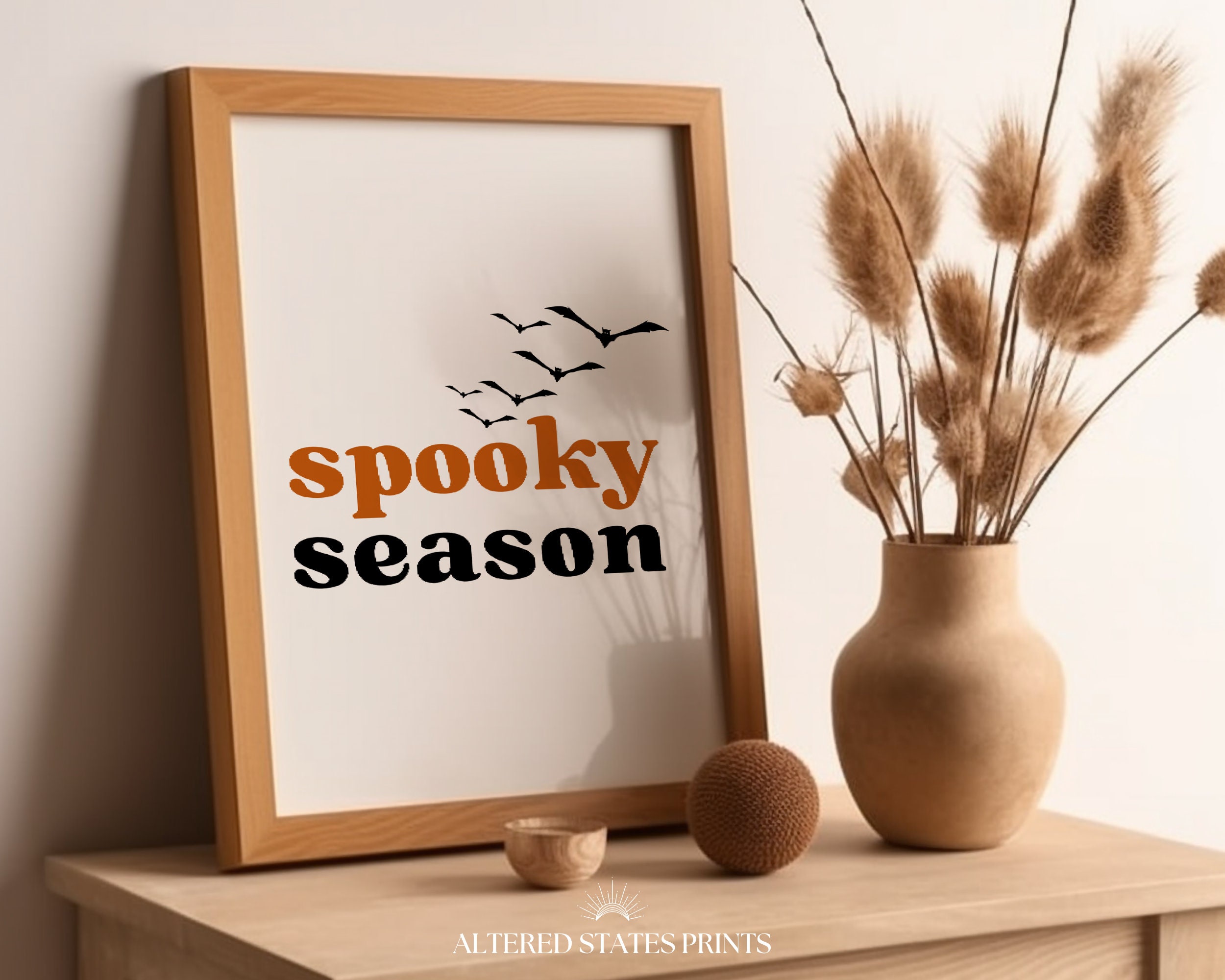 Halloween Gallery Wall Art Set of 10, Halloween Posters, Boho Halloween ...