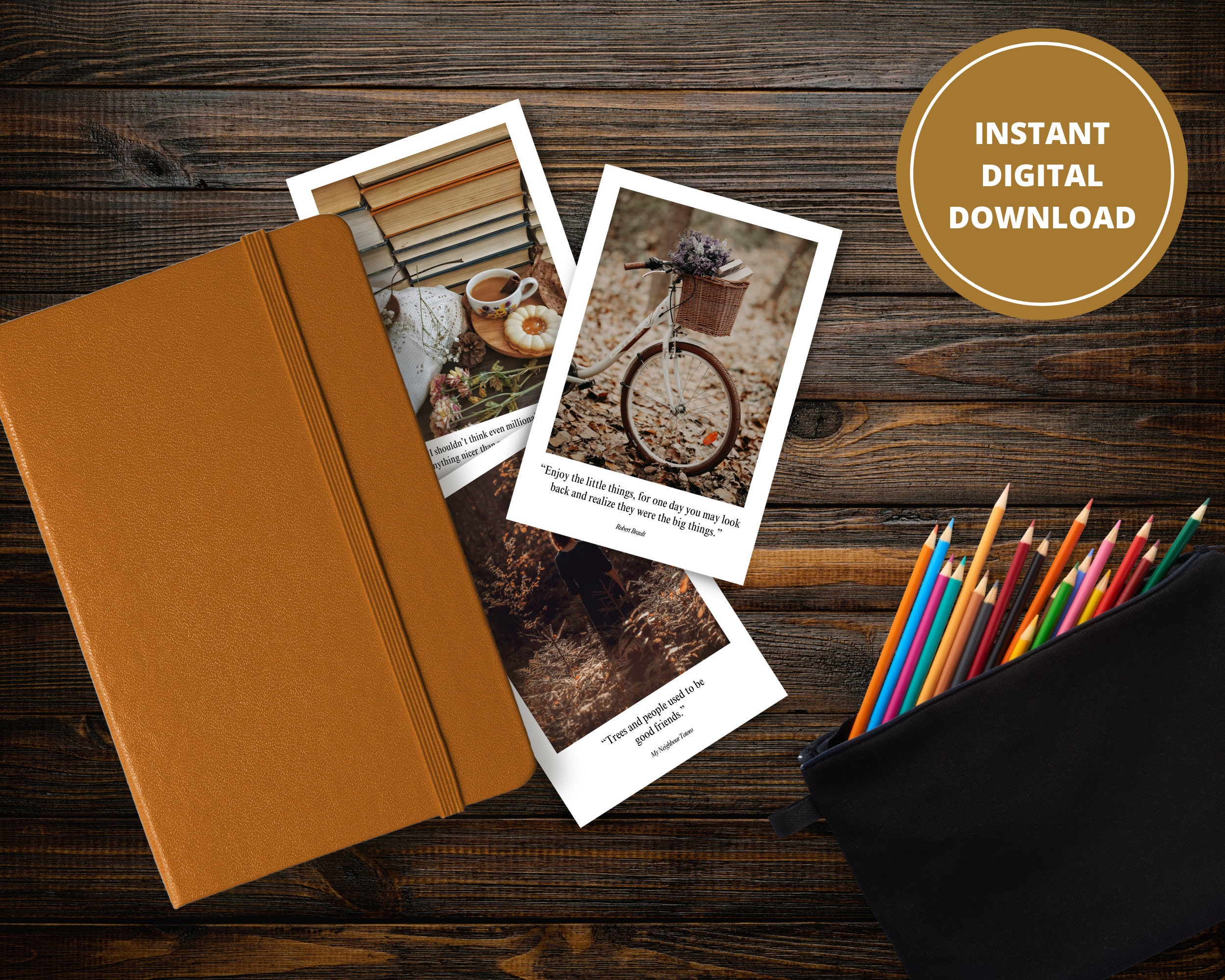 Cottagecore Journal Cards Cottage Core Polaroid Picture - Etsy