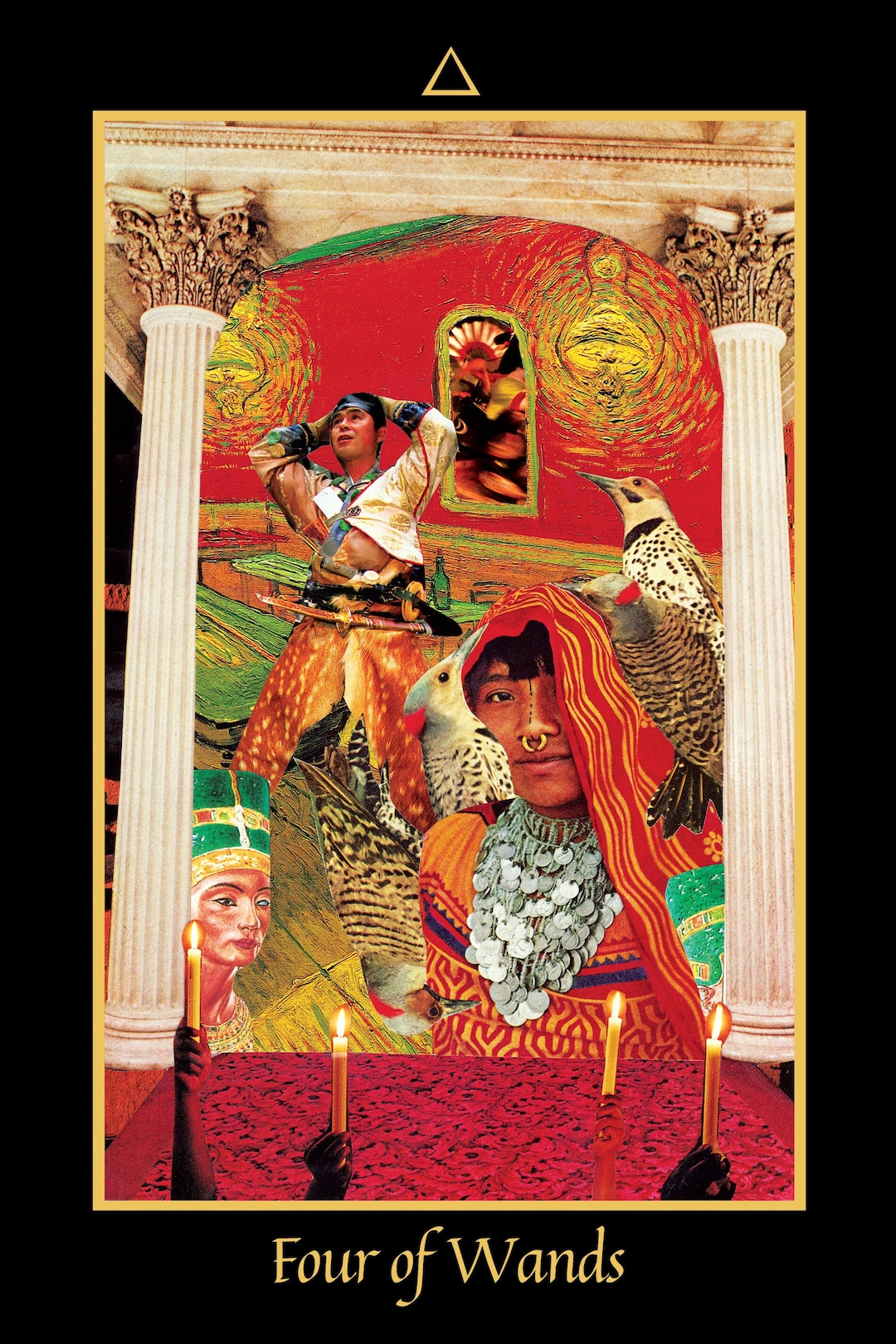 Four of Wands (print) - Etsy