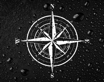 Compass Camper Van Sticker Compass Car Caravan Vinyl | Etsy