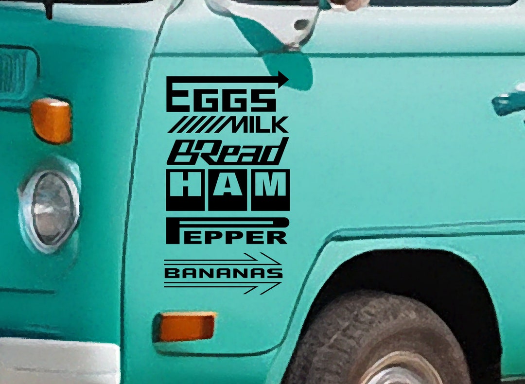 Fun Sticker With Logos Vinyl Sticker - Vinyl Decal for Your Van, Camper ...