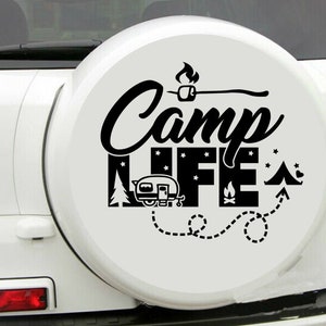 Camp Life Vinyl Decal - Vinyl Sticker for Your Van, Camper, Caravan ...
