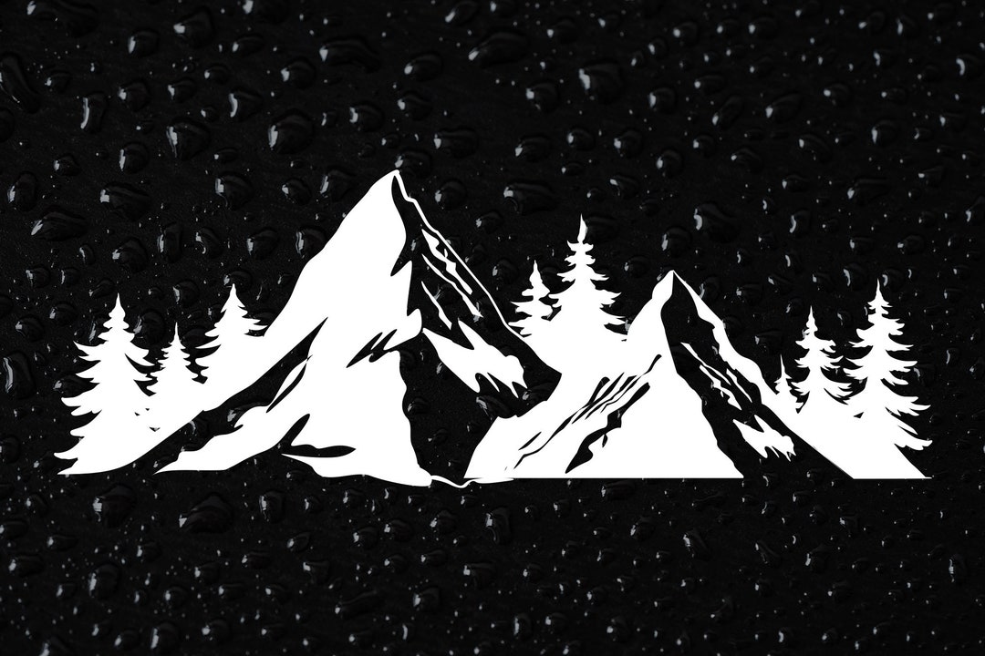 Mountain Sticker, Camper Van Sticker, Car Caravan Vinyl Decal,mountain ...