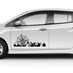 Compass and Mount Sticker Camper Van Sticker Car Caravan - Etsy