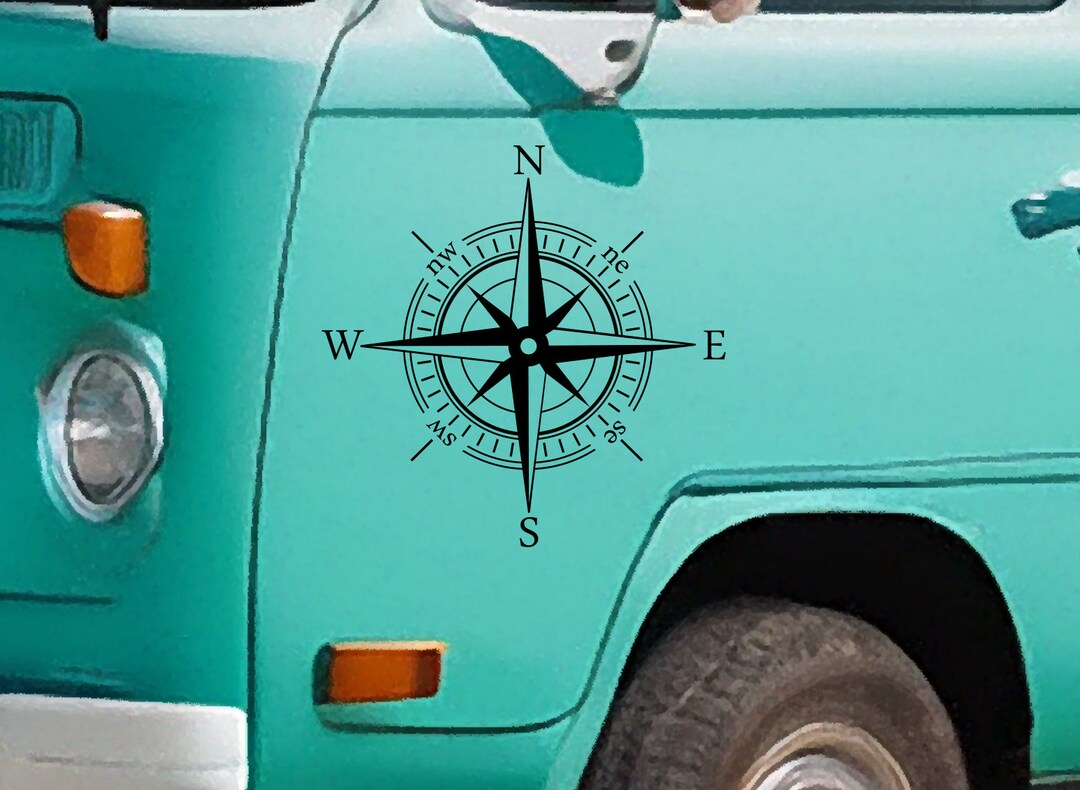 Compass Camper Vinyl Decal - Vinyl Decal for Your Camper, RV, Van, Car ...