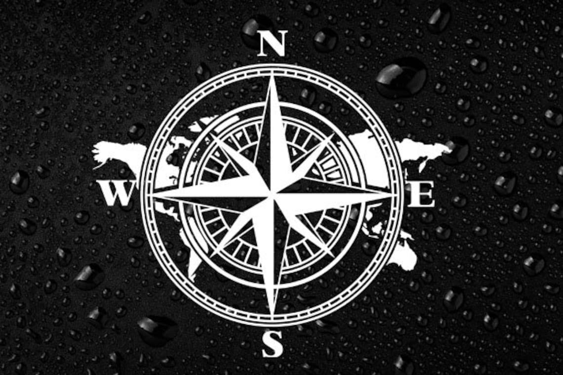 Compass Decal Sticker Camper Van Sticker Car Caravan Vinyl - Etsy UK