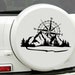 Compass and Mount Sticker, Camper Vinyl Sticker, Caravan Vinyl Decal ...