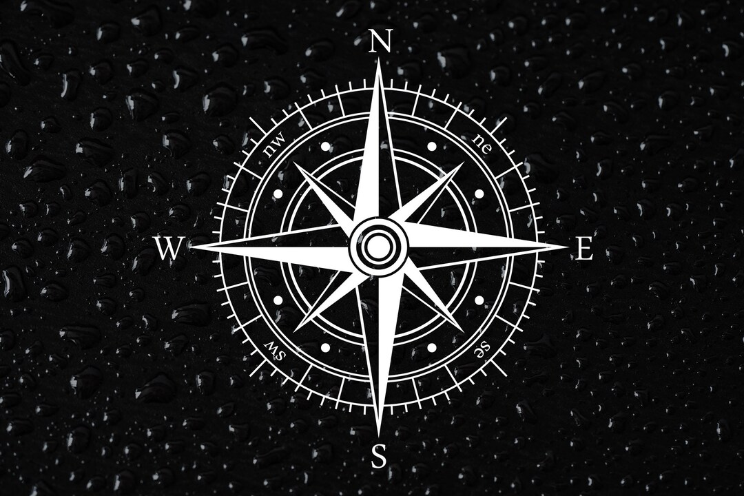 Compass, Camper Van Sticker, Compass Car Caravan Vinyl Decal,compass ...