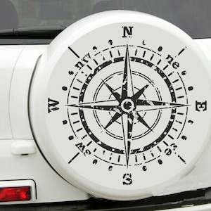 Compass Vinyl Decal - Vinyl Sticker for Your Van, Camper, Caravan and ...
