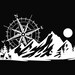 Compass and Mount Sticker, Camper Vinyl Sticker, Caravan Vinyl Decal ...