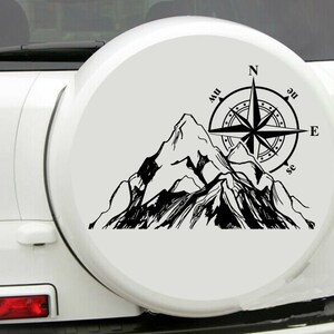 Compass and Mount Sticker Camper Van Sticker Car Sticker - Etsy