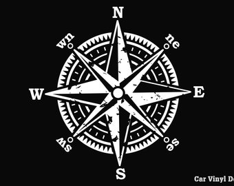 Compass Adventure Sticker Camper Van Sticker Car Caravan - Etsy