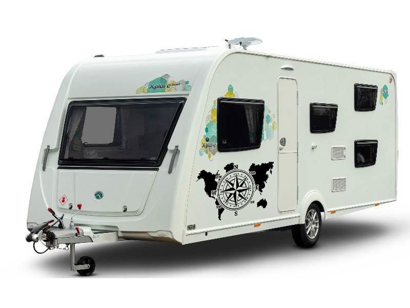 World Map Compass Decal Sticker Camper Van Sticker World Map - Etsy