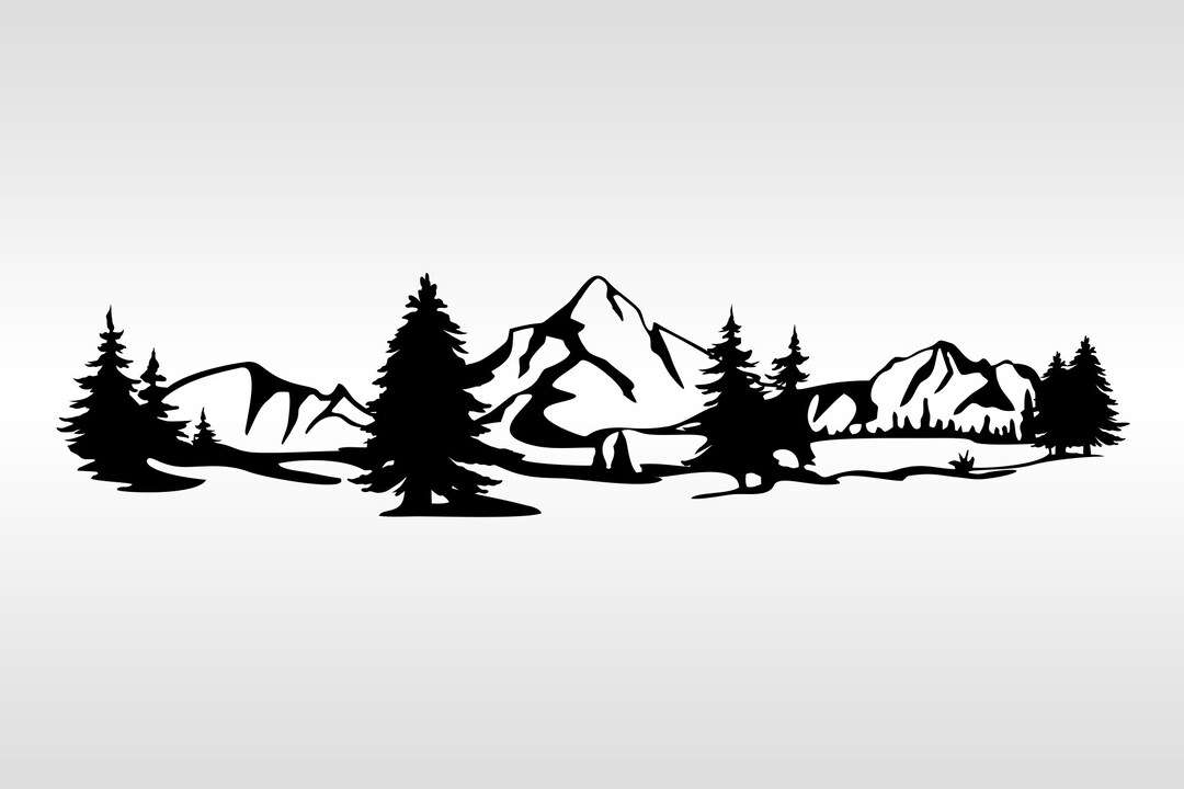 Mountain and Forest Reflective Sticker, Very Nice Reflective Sticker - Etsy