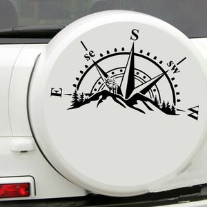 Compass and Mount Sticker Camper Van Sticker Car Caravan - Etsy