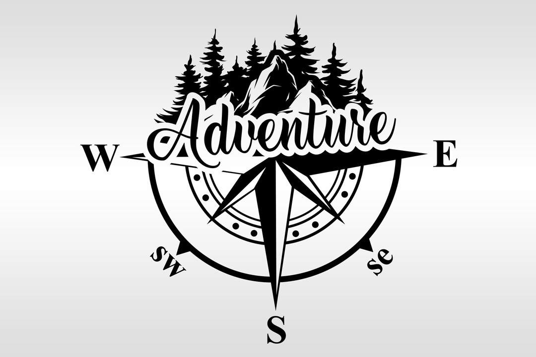 Compass Adventure Reflective Decal, Very Nice Reflective Sticker - Etsy