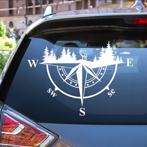 Compass and Mount Sticker Camper Van Sticker Car Caravan | Etsy