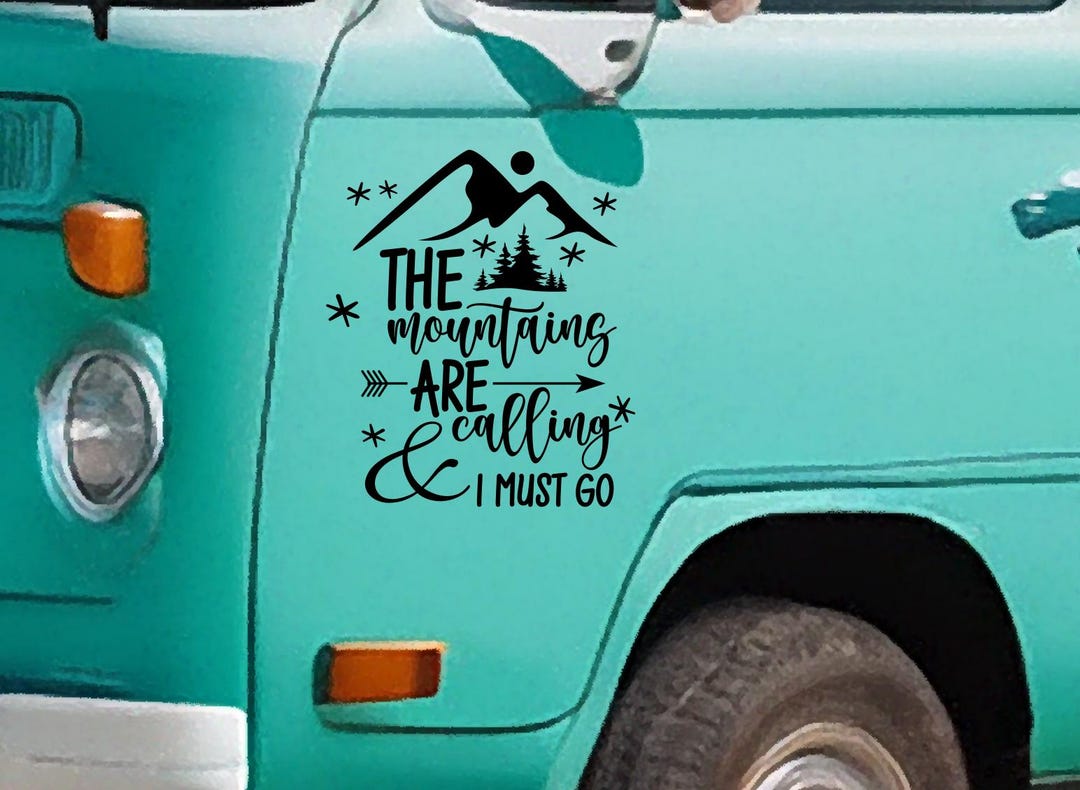 Mountain Adventure Vinyl Decal - Car, Camper, Van Decor - Etsy