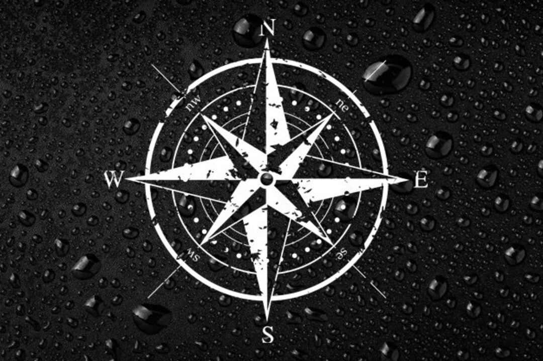 Compass Camper Van Sticker Compass Car Caravan Vinyl - Etsy