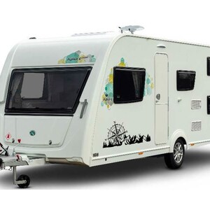 Compass and Mount Sticker Camper Van Sticker Car Caravan - Etsy