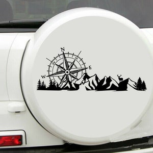 Compass and Mount Sticker Camper Van Sticker Car Caravan - Etsy