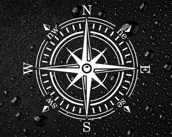 Compass Camper Van Sticker Compass Car Caravan Vinyl | Etsy