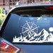 Compass and Mount Sticker, Camper Vinyl Sticker, Caravan Vinyl Decal ...