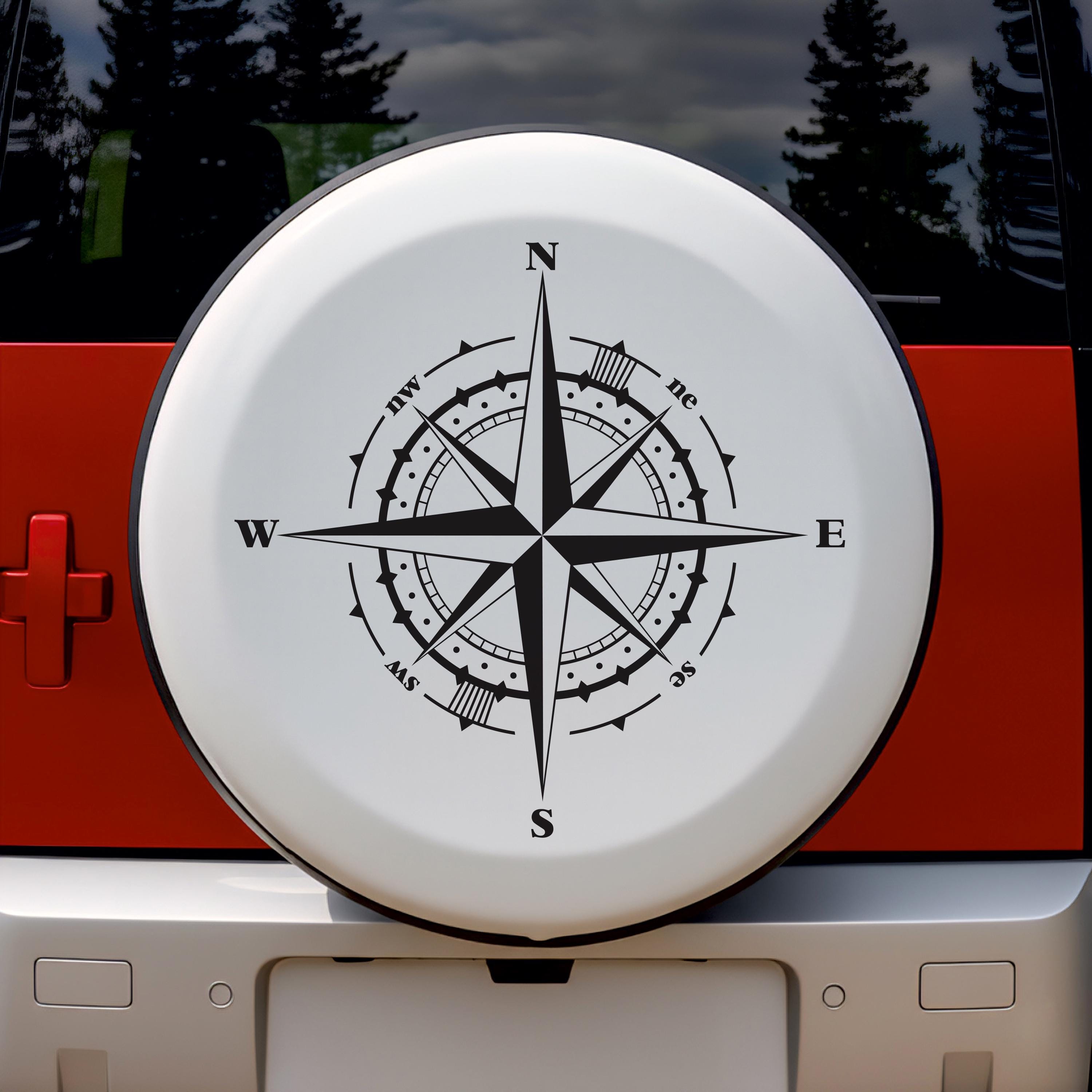 Compass Vinyl Sticker - Vinyl Decal for Your Van, Camper, Caravan and ...