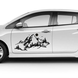 Deer and Bear in the Mountains Reflective Sticker, Very Nice Reflective ...
