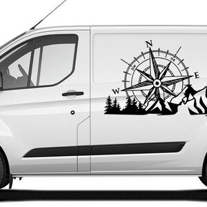 Compass and Mount Sticker Camper Van Sticker Car Caravan - Etsy