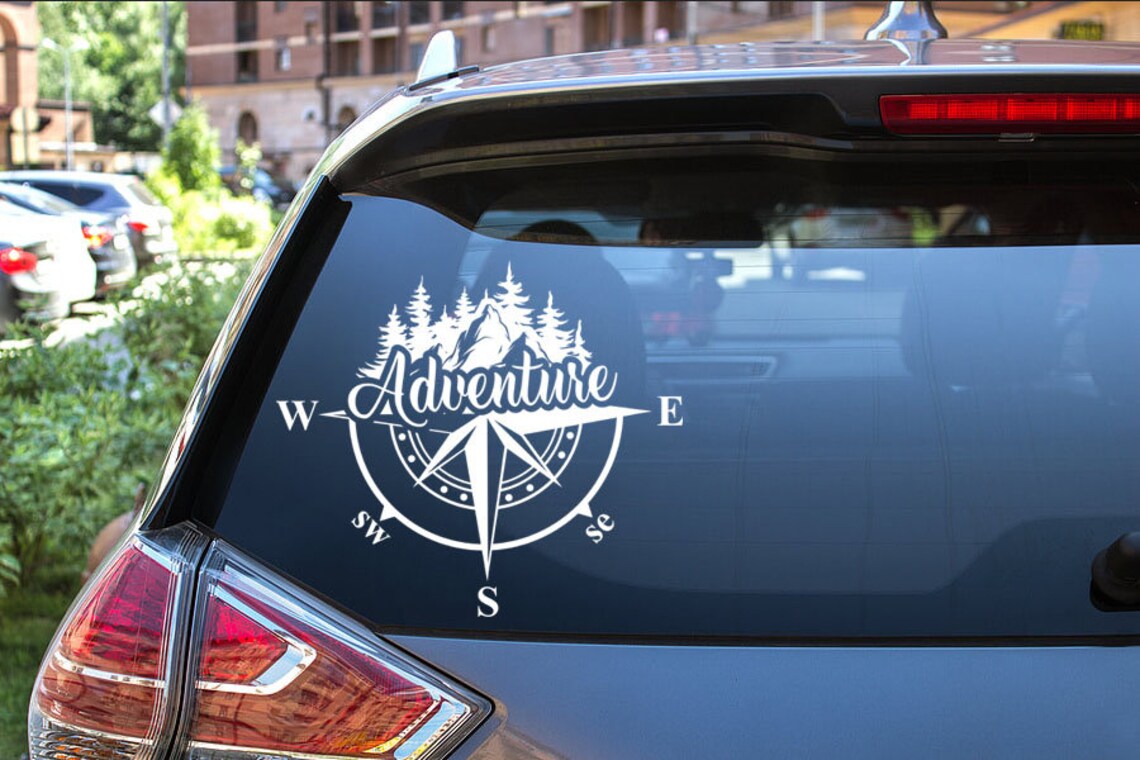 Compass Adventure Sticker Camper Van Sticker Car Caravan | Etsy