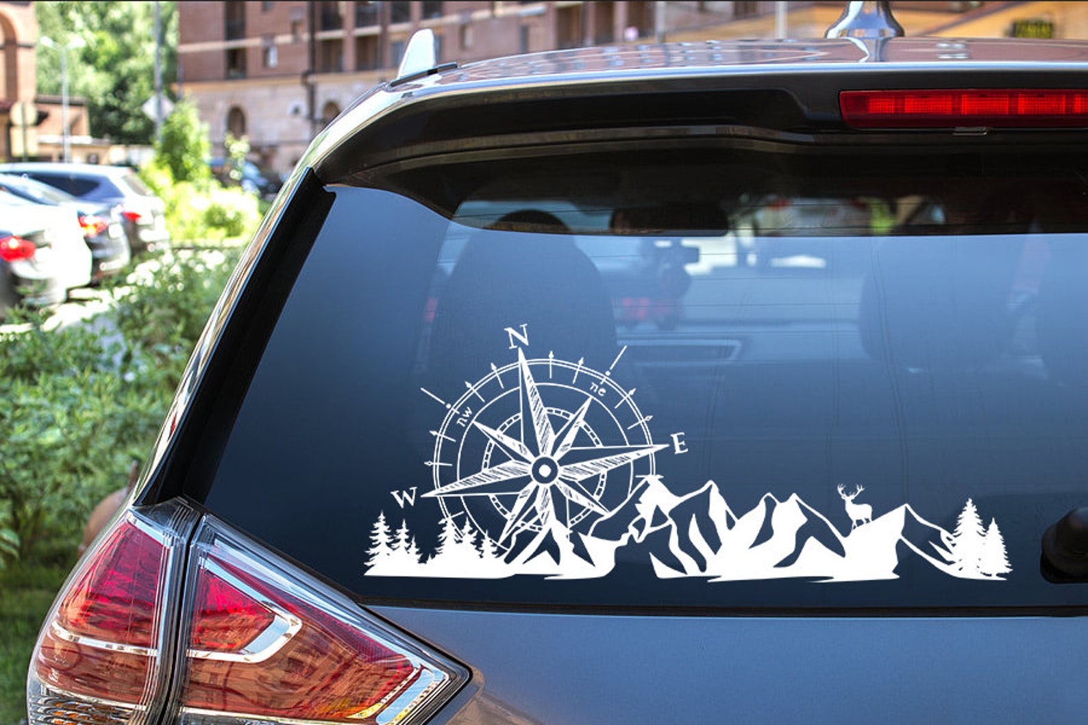 Compass and Mount Sticker Camper Van Sticker Car Caravan - Etsy