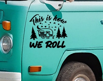 Compass, Camper Van Sticker, Compass Car Caravan Vinyl Decal,compass ...