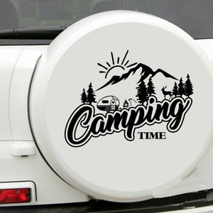 Camping Time and Deer Vinyl Decal for Your Camper, Car or Caravan - Etsy