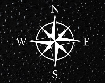 Compass Camper Van Sticker Compass Car Caravan Vinyl - Etsy