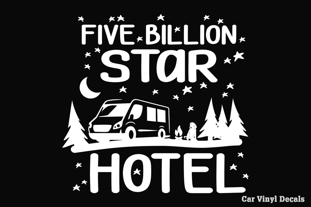 Five Billion Star Hotel Decal Camper Van Sticker Car Caravan - Etsy